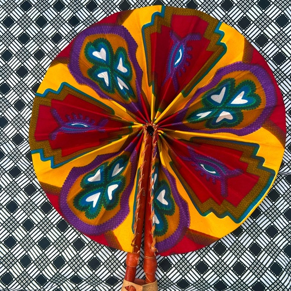 Other | African Print Ankara Hand Fan Made In Ghana | Poshmark